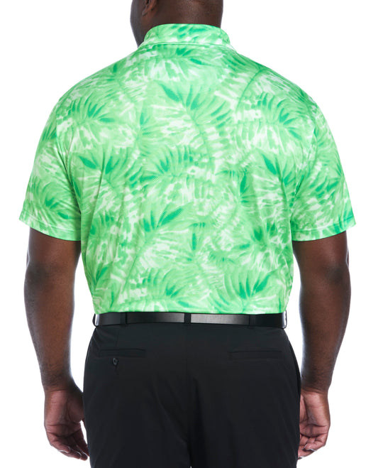 Big & Tall Tropical Leaf Print Golf Polo – Golf Apparel Shop