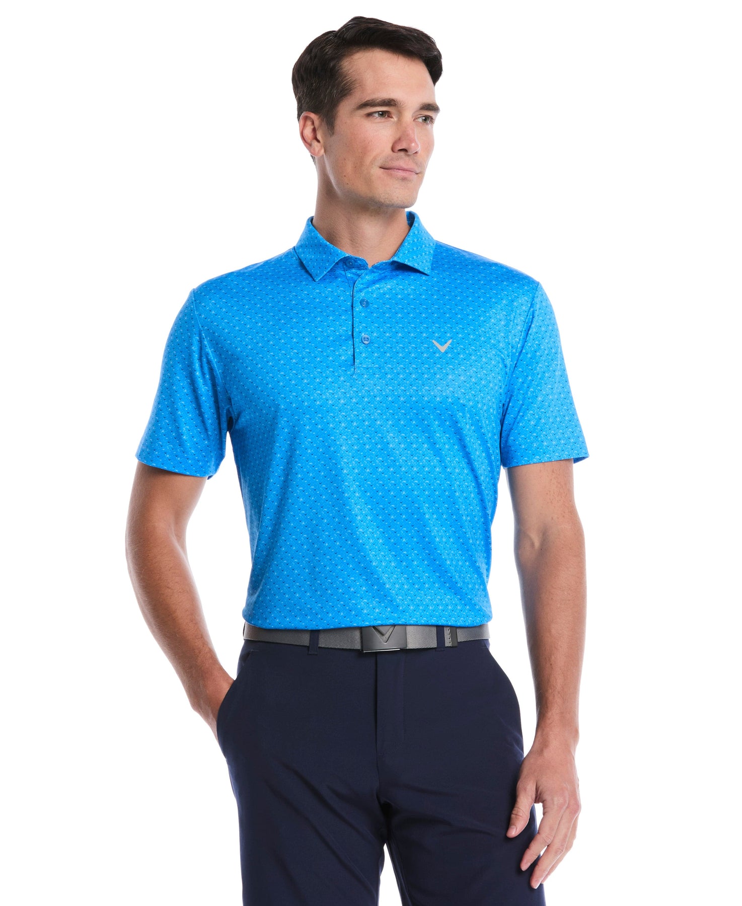 Men's Chevron Print Golf Polo Shirt – Golf Apparel Shop
