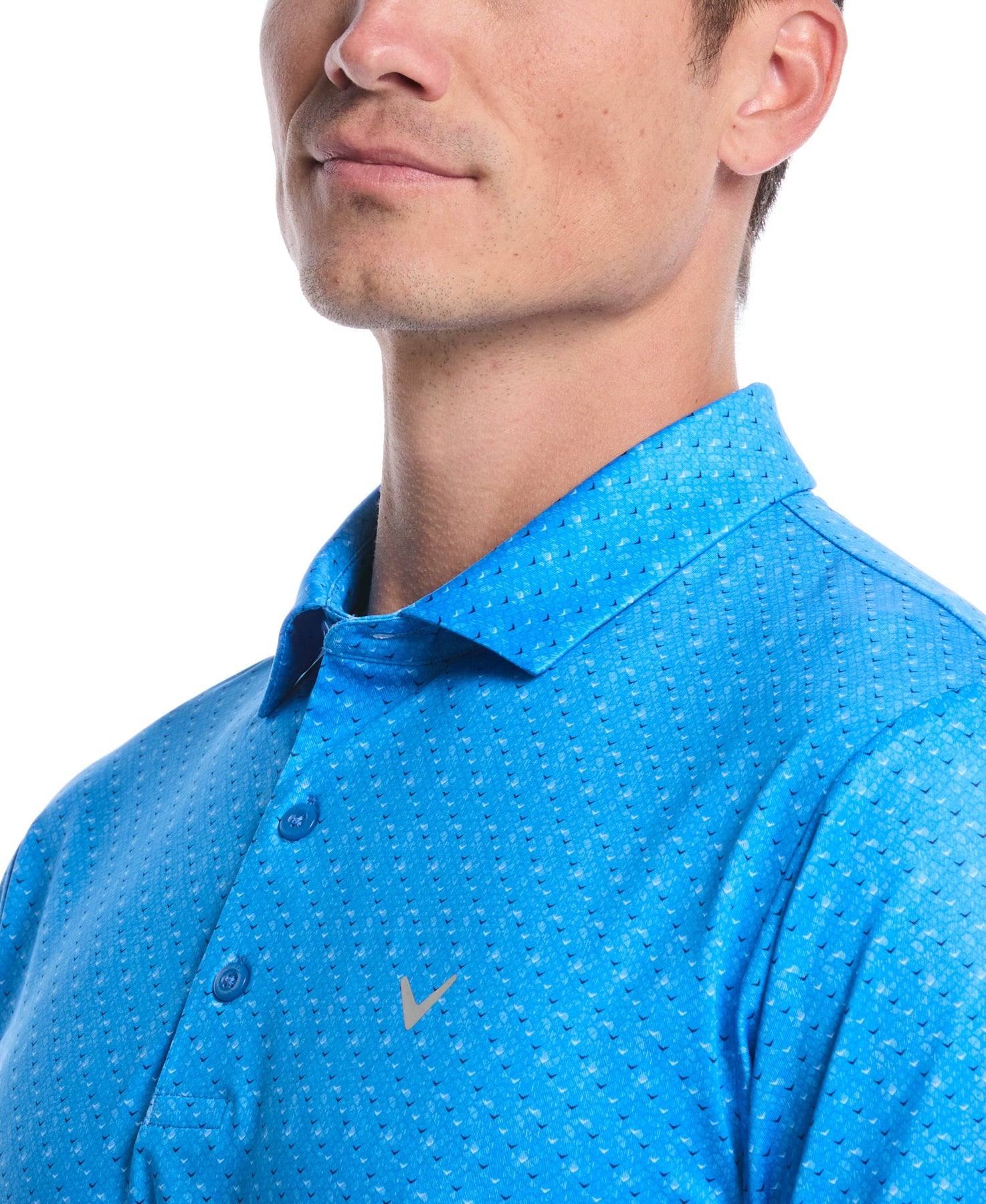 Men's Chevron Print Golf Polo Shirt – Golf Apparel Shop