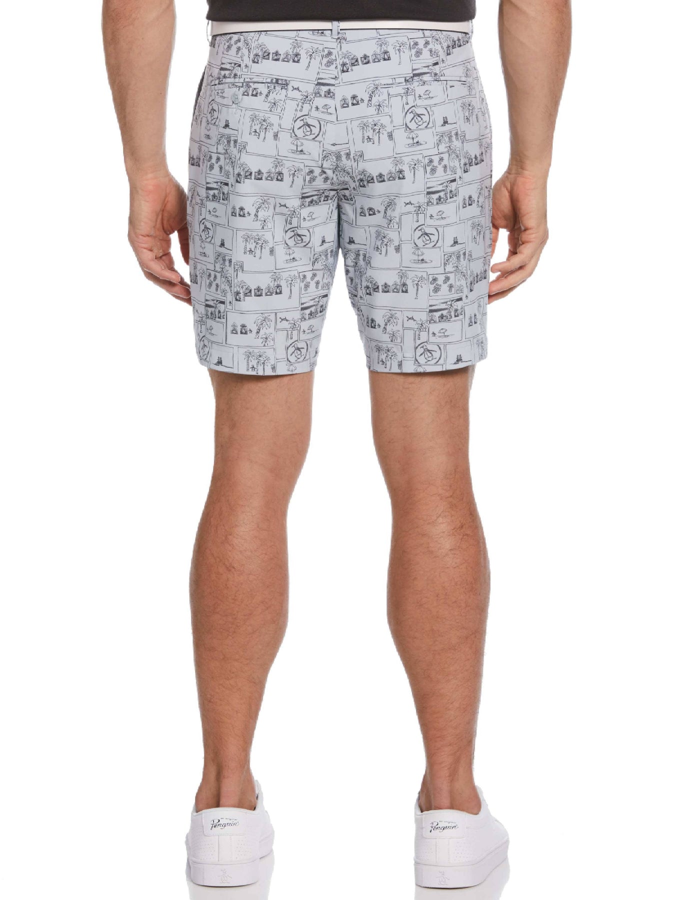 Original Penguin Men's Heritage Beach Club Print 8" Golf Shorts | Golf ...