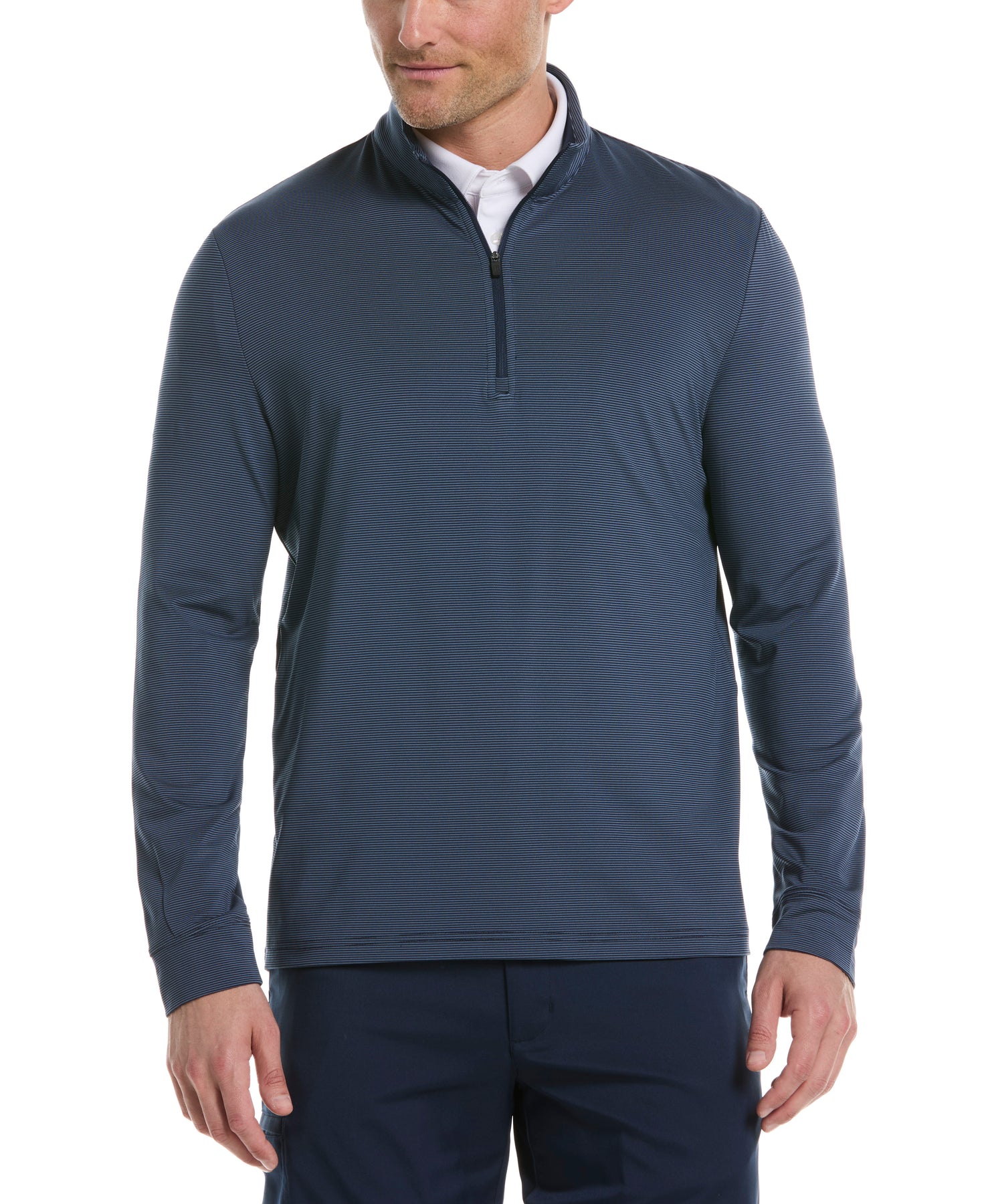 Men's Long Sleeve Feeder Stripe Mock Neck – Golf Apparel Shop