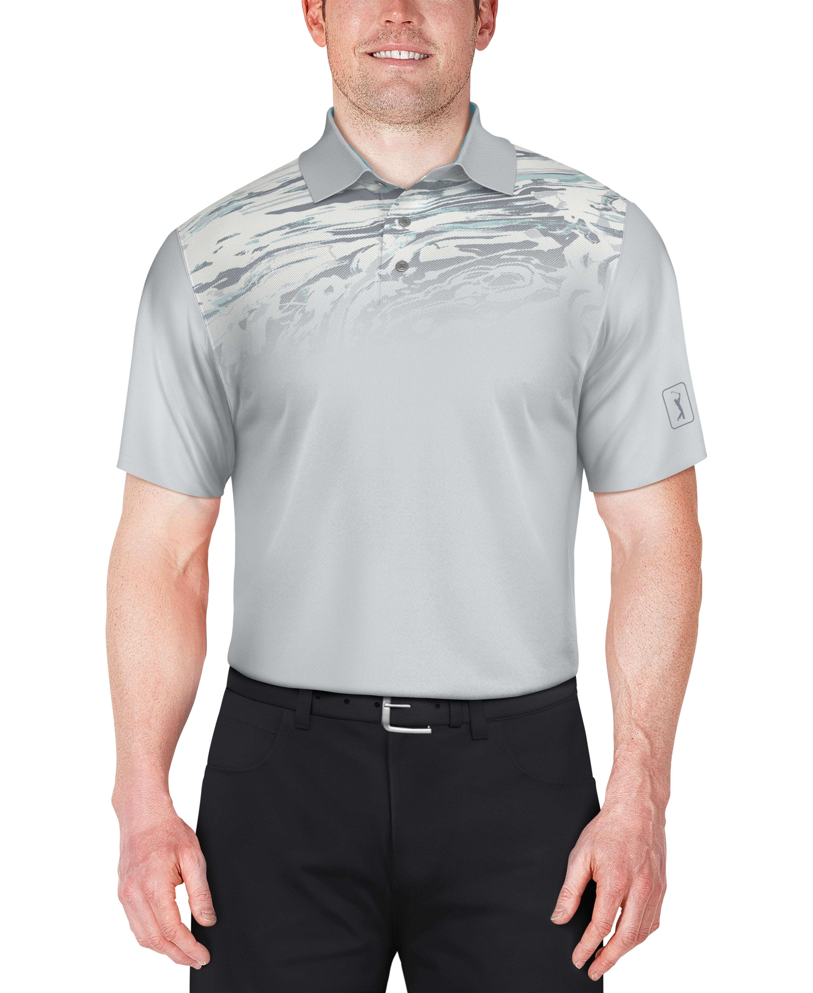 Men's Marble Ombre Print Golf Polo – Golf Apparel Shop