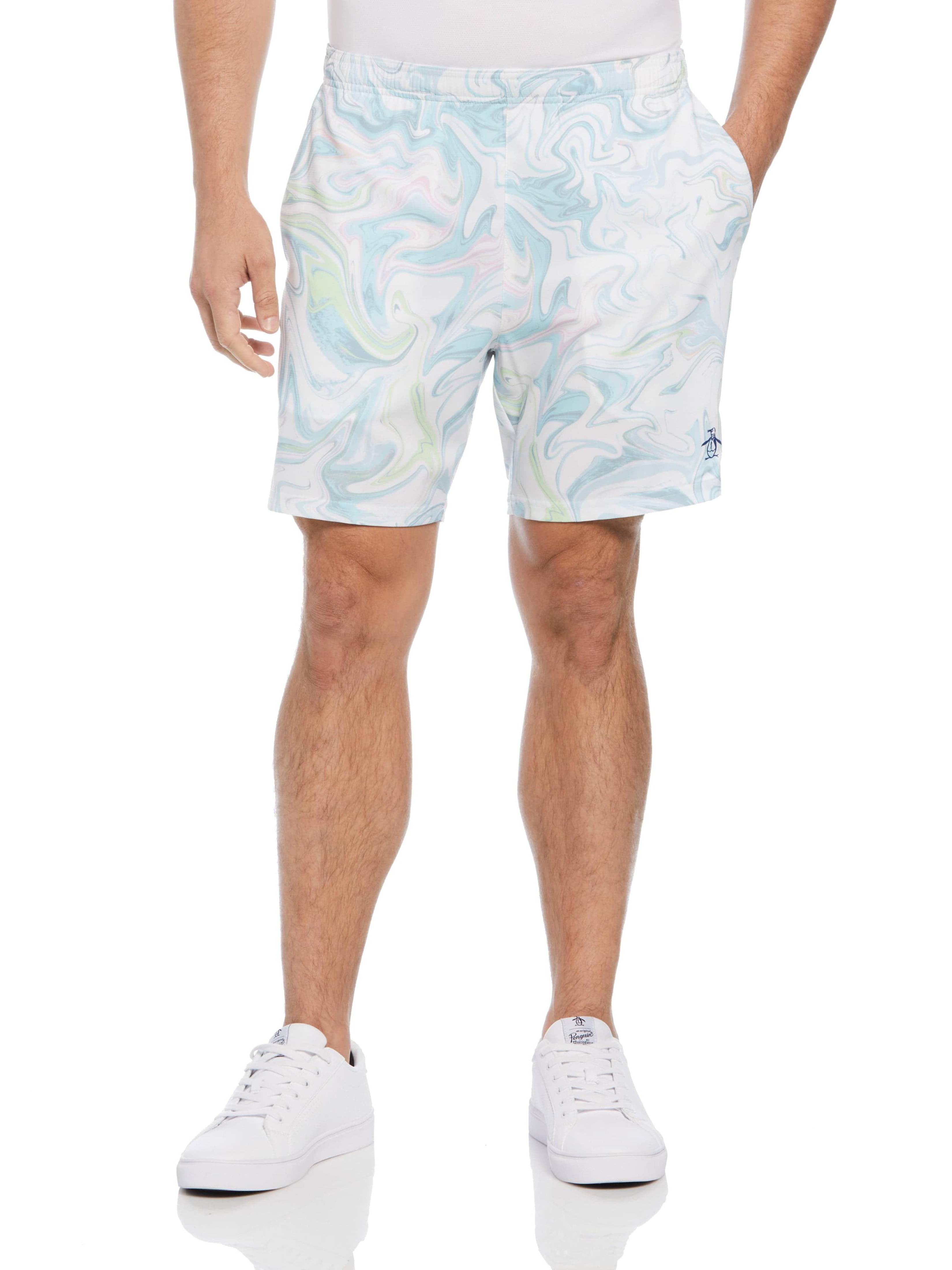 Men's Marble Print Performance Tennis Shorts – Golf Apparel Shop