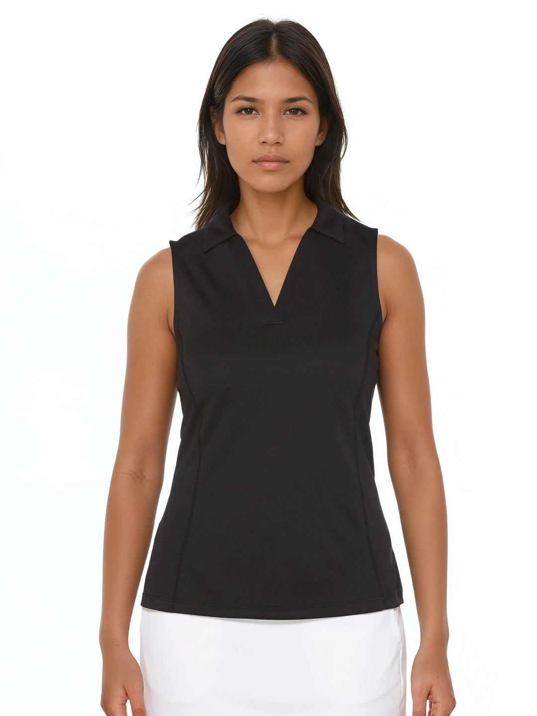 Women's AirFlux™ Solid Sleeveless Golf Polo – Golf Apparel Shop