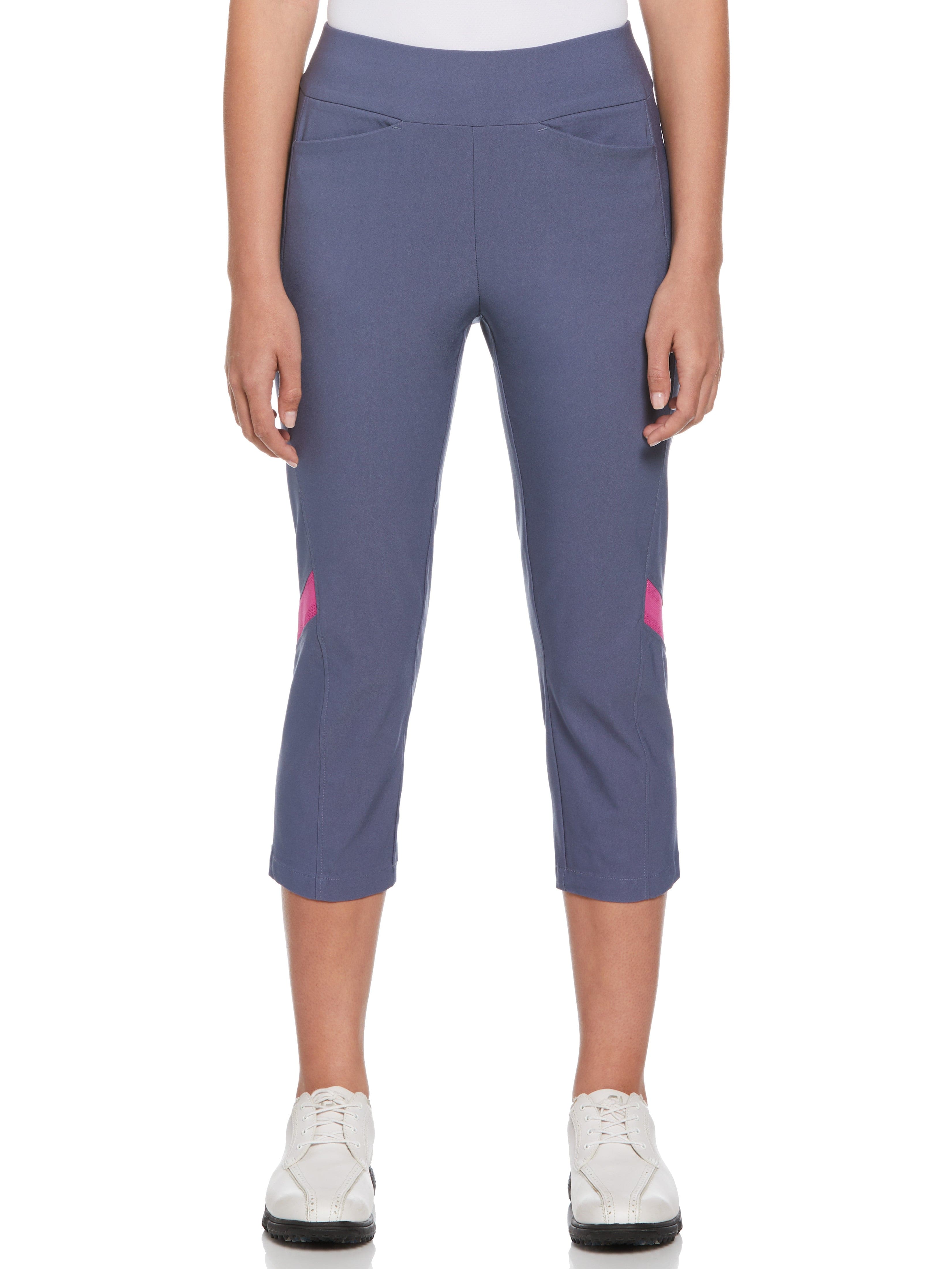 Women's Pull-On Color Block Golf Capri – Golf Apparel Shop