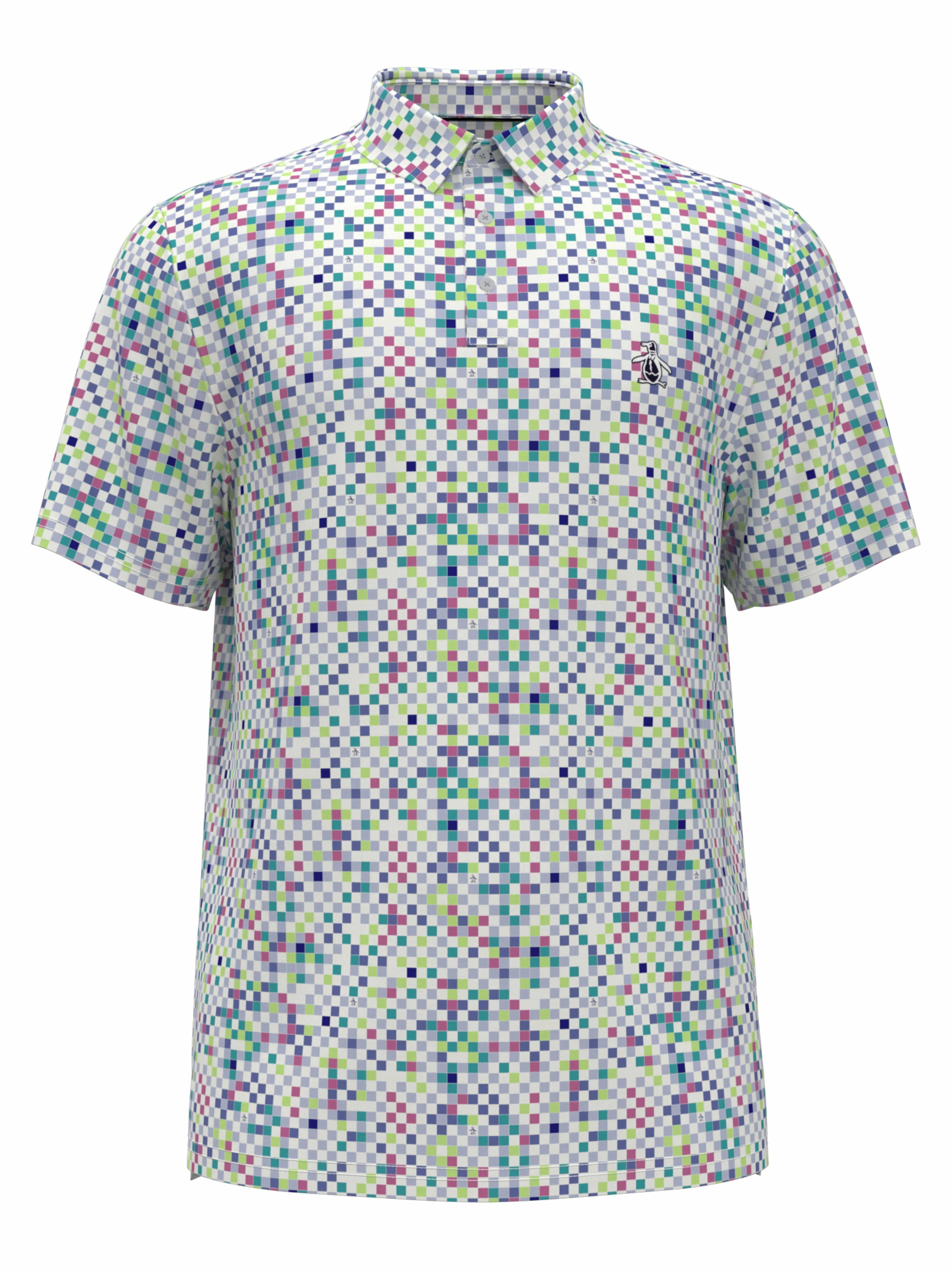 Men's All Over Original Check Print Golf Polo Shirt – Golf Apparel Shop